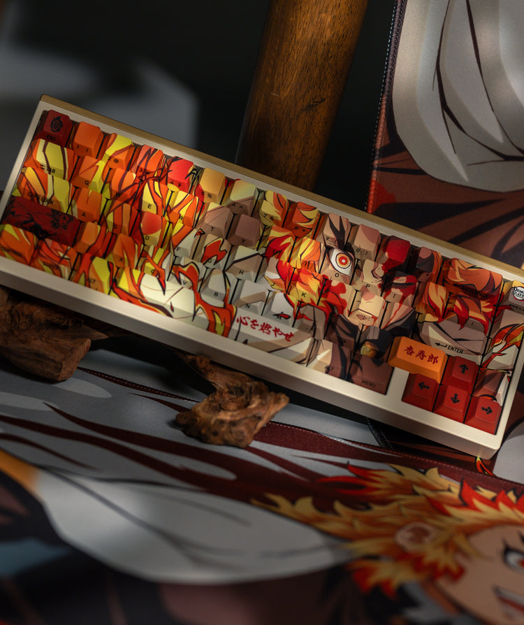 Kyojuro full art keycap set - Demon Slayer Official Anime Merchandise ...