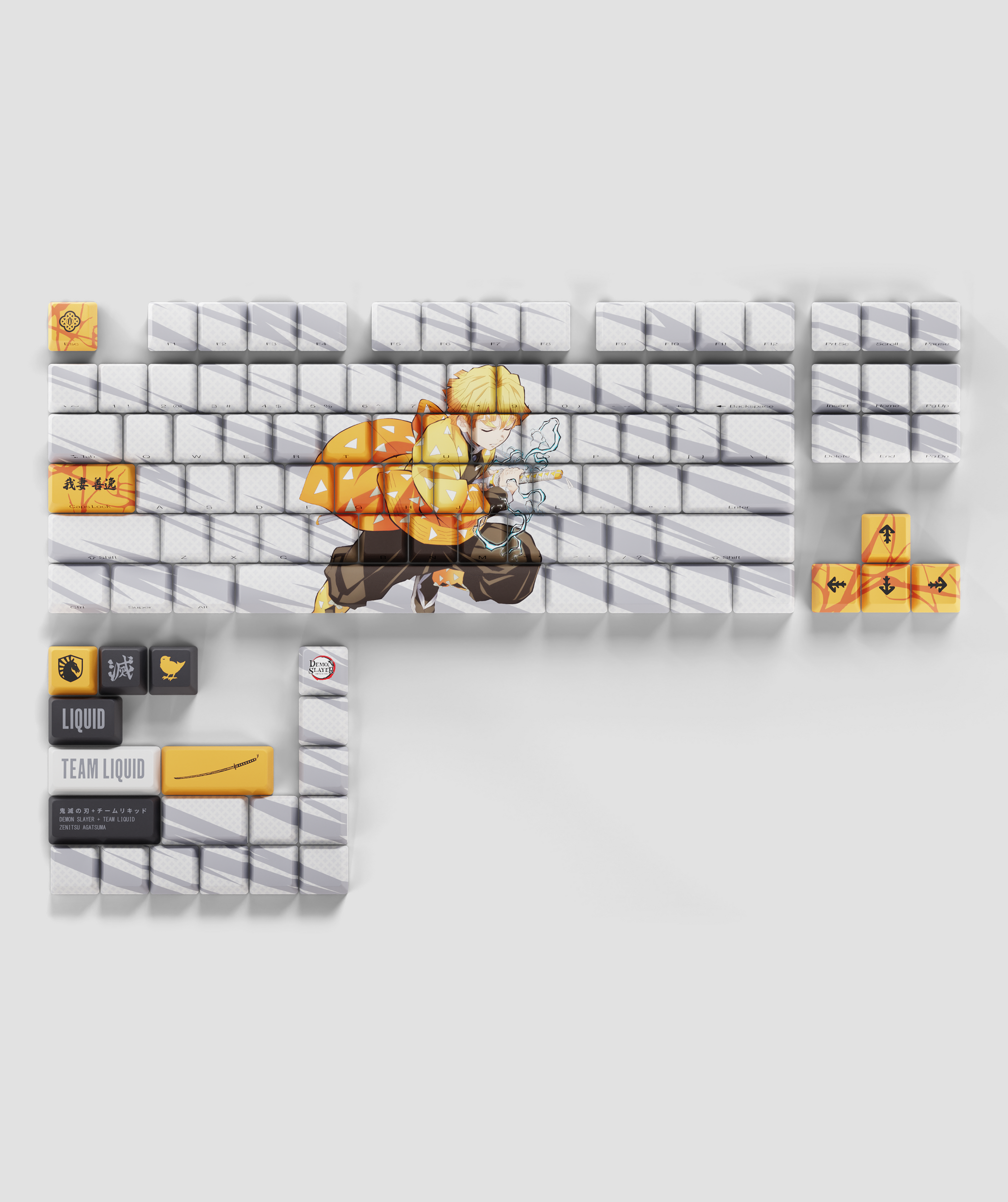 Zenitsu full art keycap set - Demon Slayer Official Anime Merchandise ...