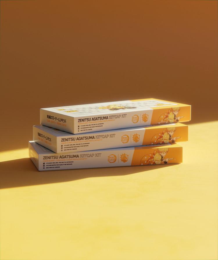 Zenitsu full art keycap set - Demon Slayer Official Anime Merchandise ...