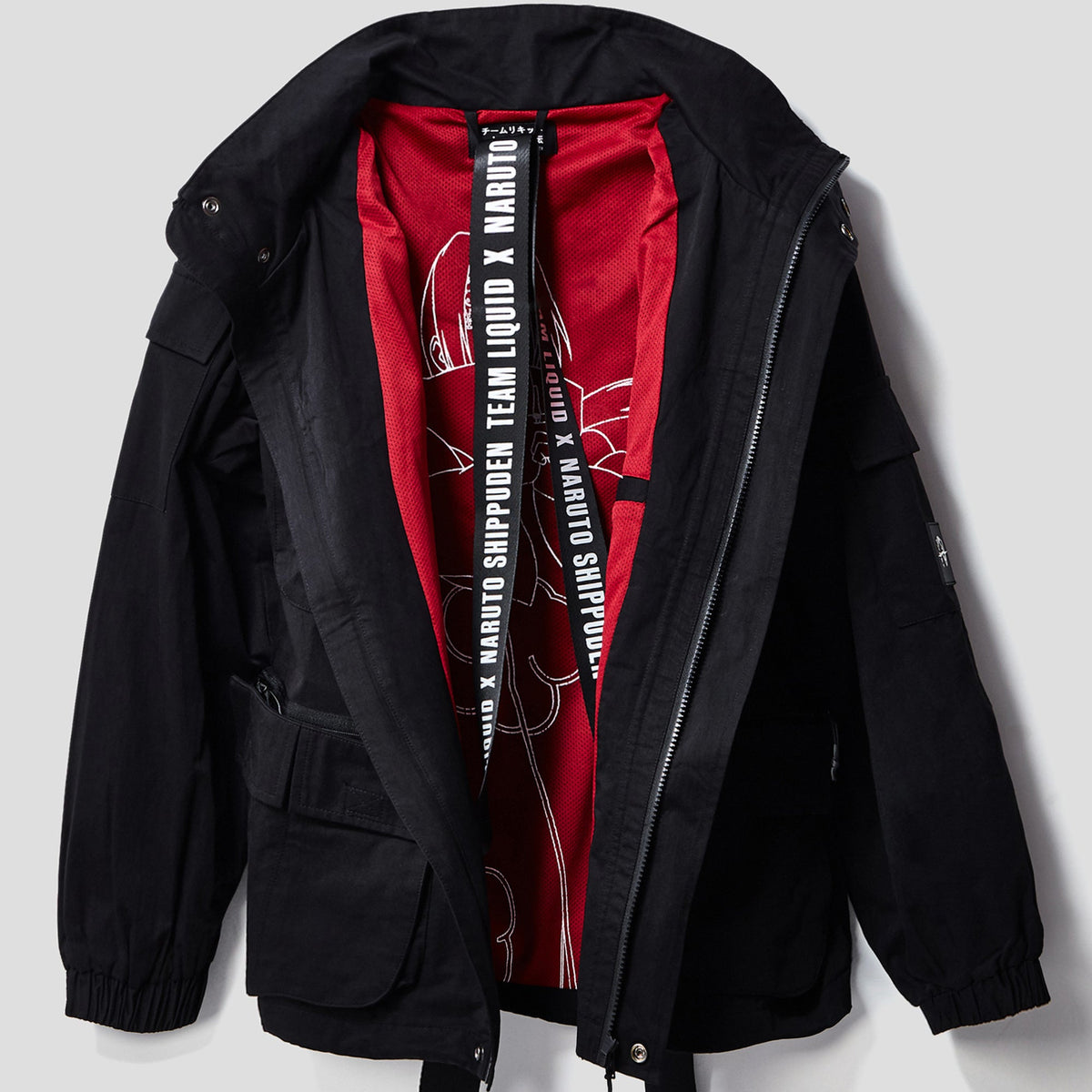 LIQUID x NARUTO AKATSUKI TSUKUYOMI ITACHI PACKABLE TECH JACKET | Team ...